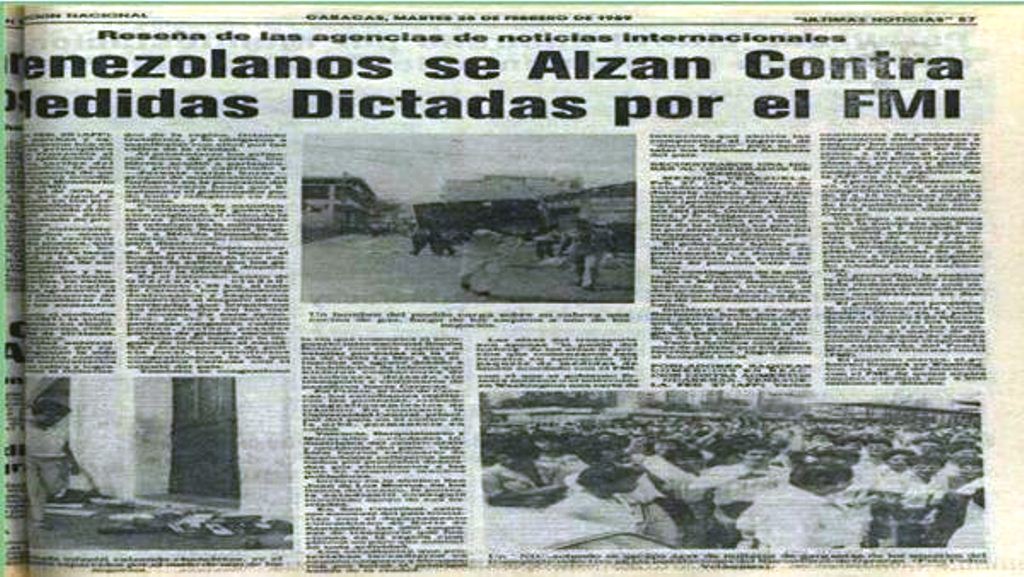 Venezuela: la lección del Caracazo | Agencia Paco Urondo | Periodismo ...